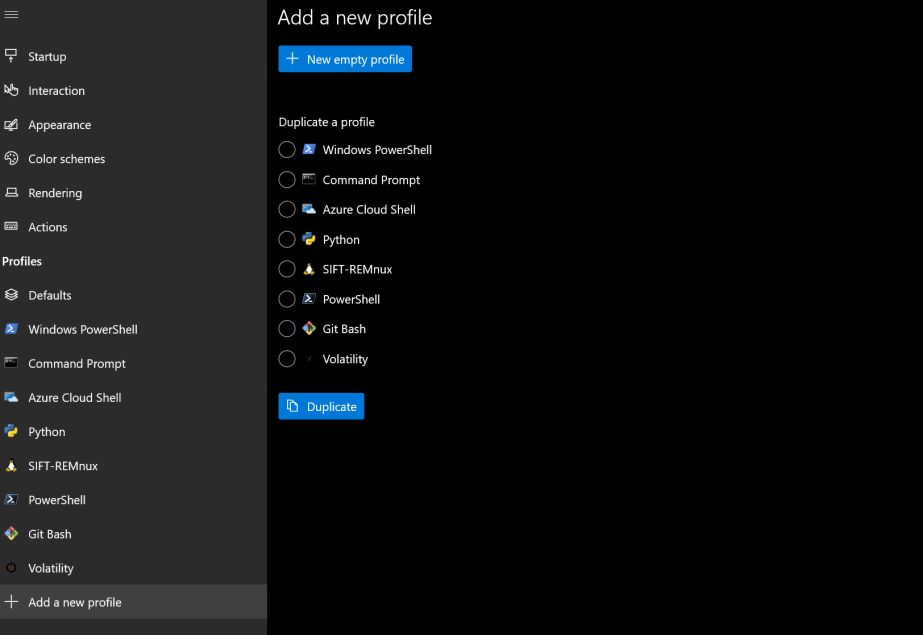 Using WSL Profiles for Frequent Applications – Baker Street Forensics