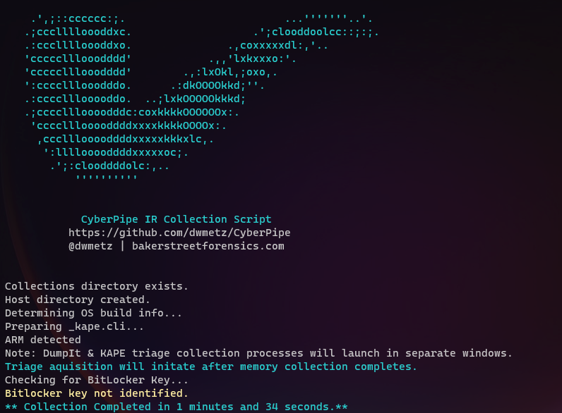 KAPE batch mode, ARM Memory, updates to CSIRT-Collect, and all the ...