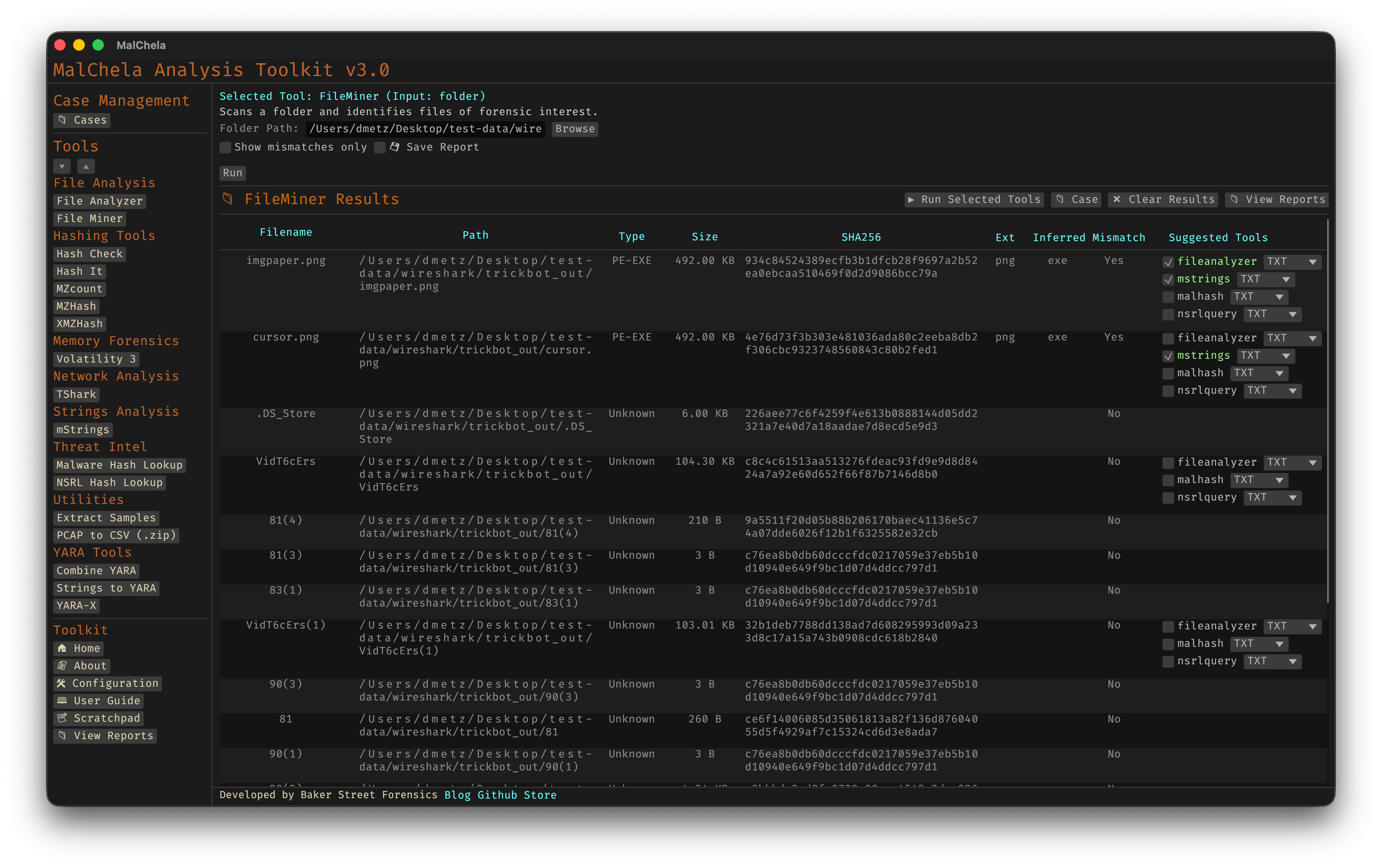 MalChela v3.0: Case Management, FileMiner, and Smarter Triage – Baker ...